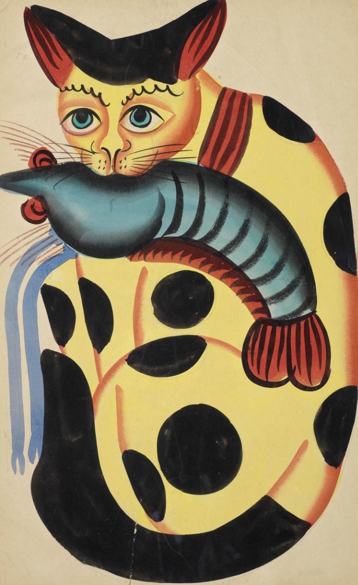 Untitled (Cat Stealing Prawn)
